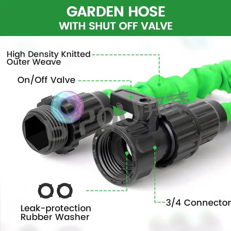 50/75/150 Feet Garden Hose with Holder: unionbooster2